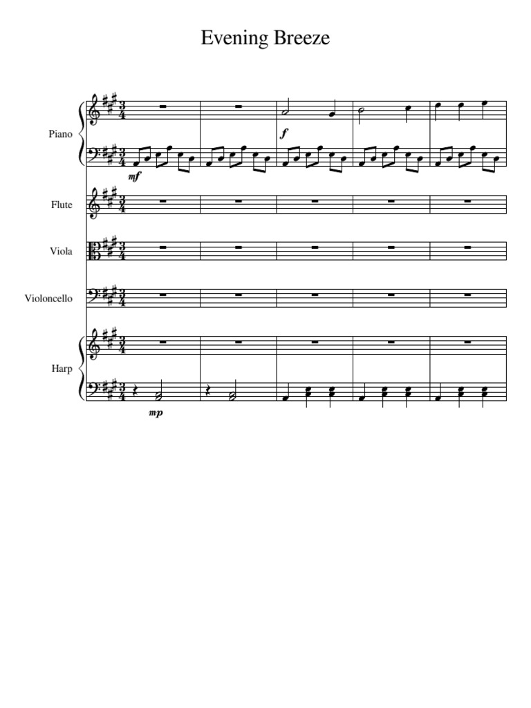 Evening Breeze Sheet Music | PDF