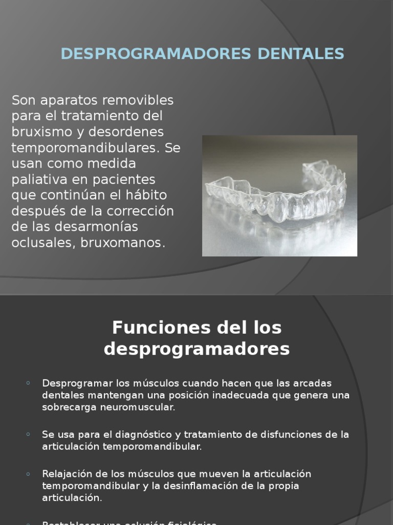 Desprogramadores Dentales para Bruxismo | PDF