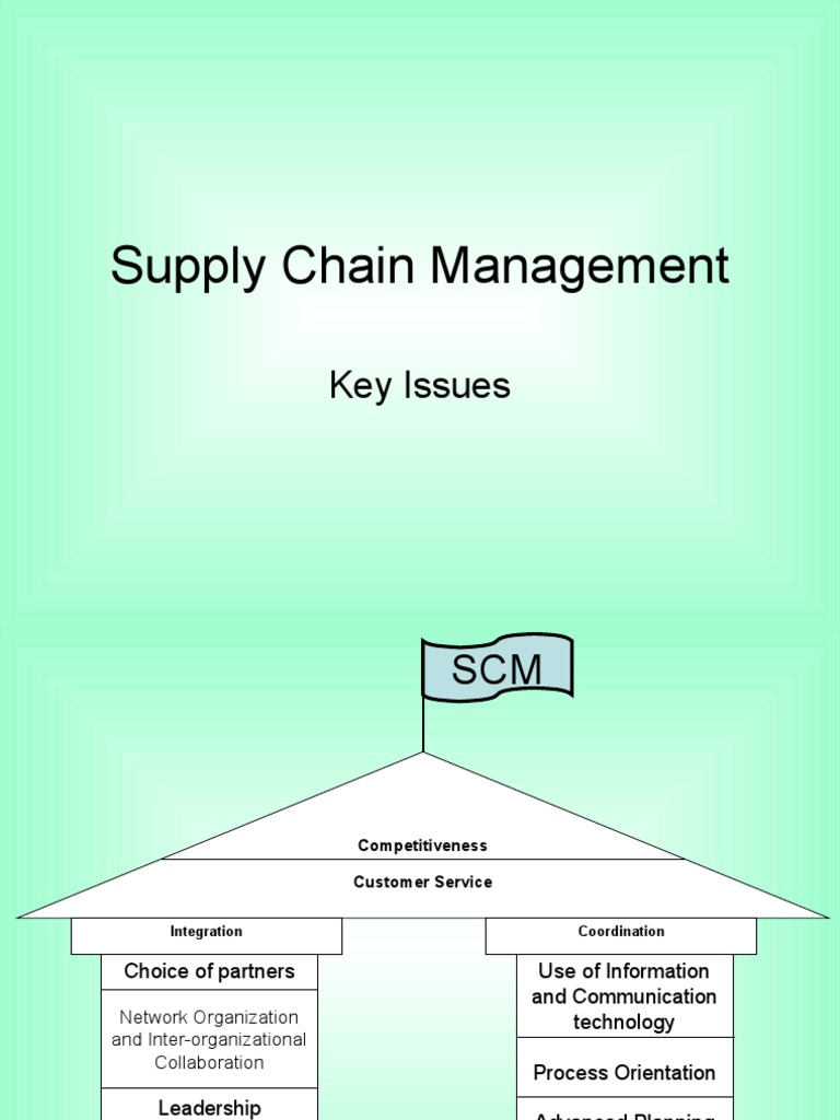 Scm Key Issues | Supply Chain Management | Supply Chain