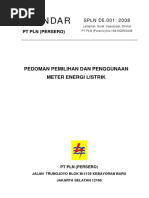 SPLN T6.001 2013 | PDF | Teknologi & Rekayasa