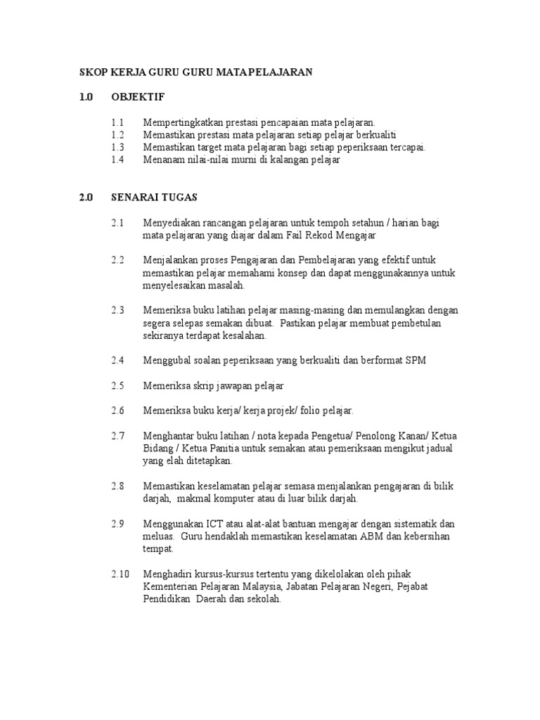 Skop Kerja GMP | PDF