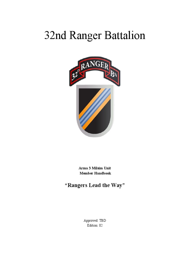 32nd Ranger Battalion Handbook Edition 02 | PDF | Non Commissioned ...