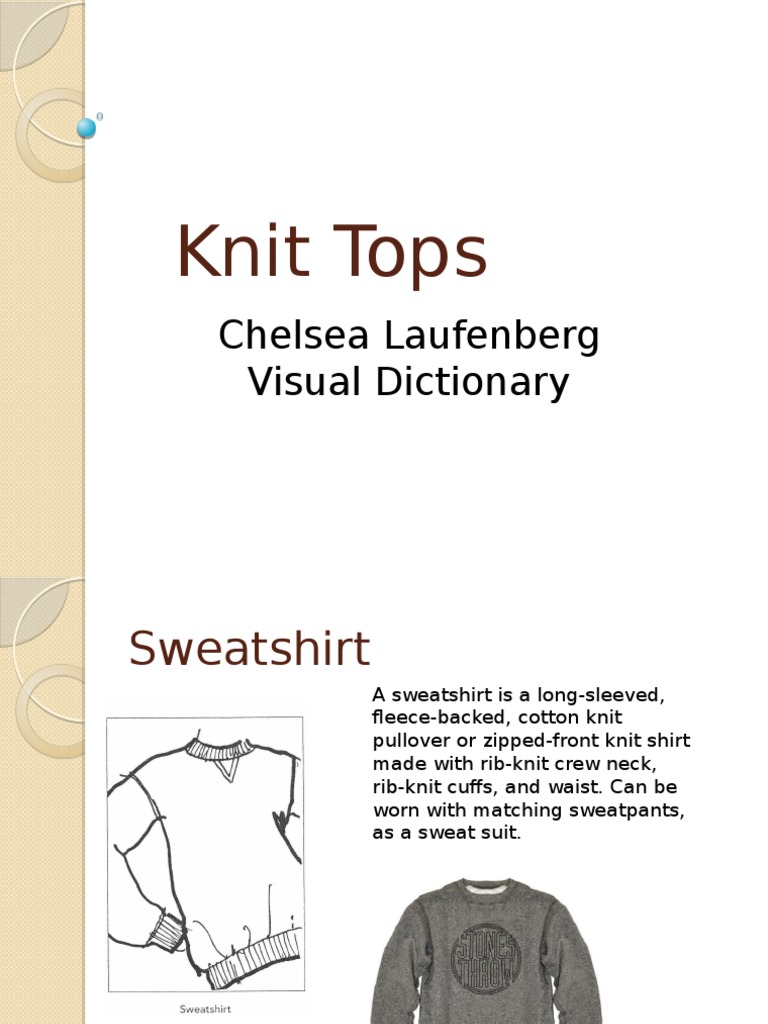 Knit Tops Visual Dictionary | PDF | Sweater | Shirt