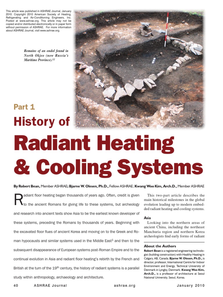 History of Radiant Heating & Cooling Systems, Part 1 | PDF | Chimney | Hvac