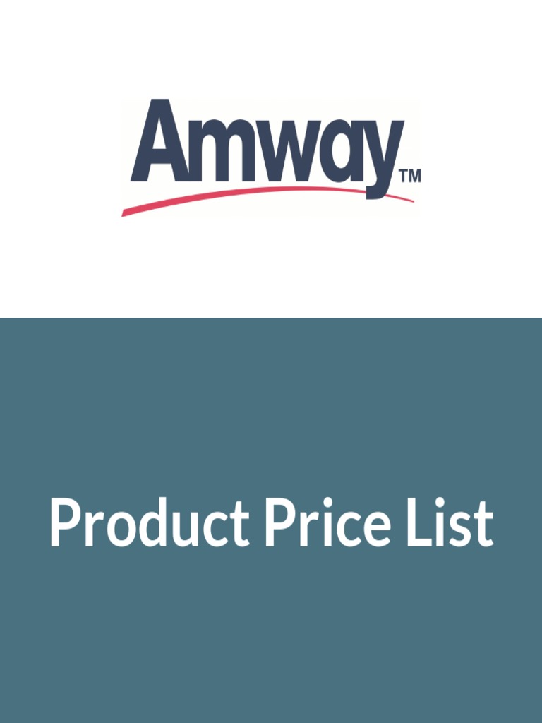 Amway Product Price List 2023 | PDF | Shampoo | Beauty