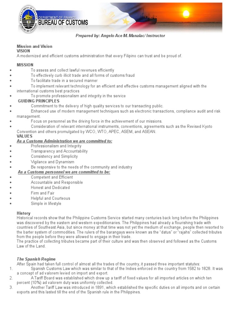 BOC Background | PDF | Government Information | Social Institutions