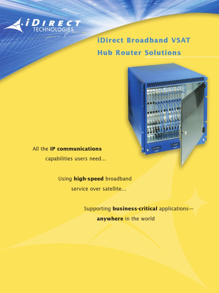 iDirect-Hub (1).pdf | Quality Of Service | Internet Access