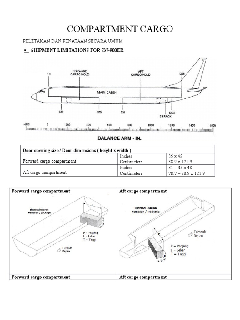 2 Weight and Balance Shipment Limitations For 737-900er | PDF