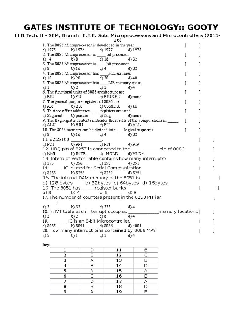 MPMC Online Eee 20 Bits | PDF