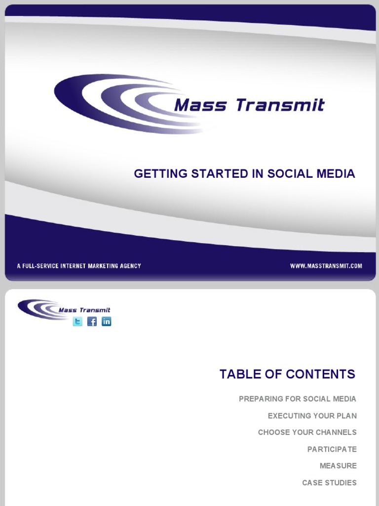 Getting Started in Social Media | PDF | Tag (Metadata) | Social Media