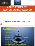 Audit Checklist For Purified Water System | PDF | Purified Water | Water