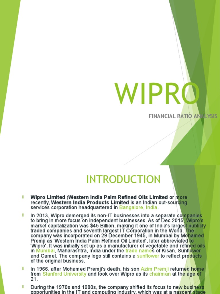Wipro Ratio Analysis | PDF