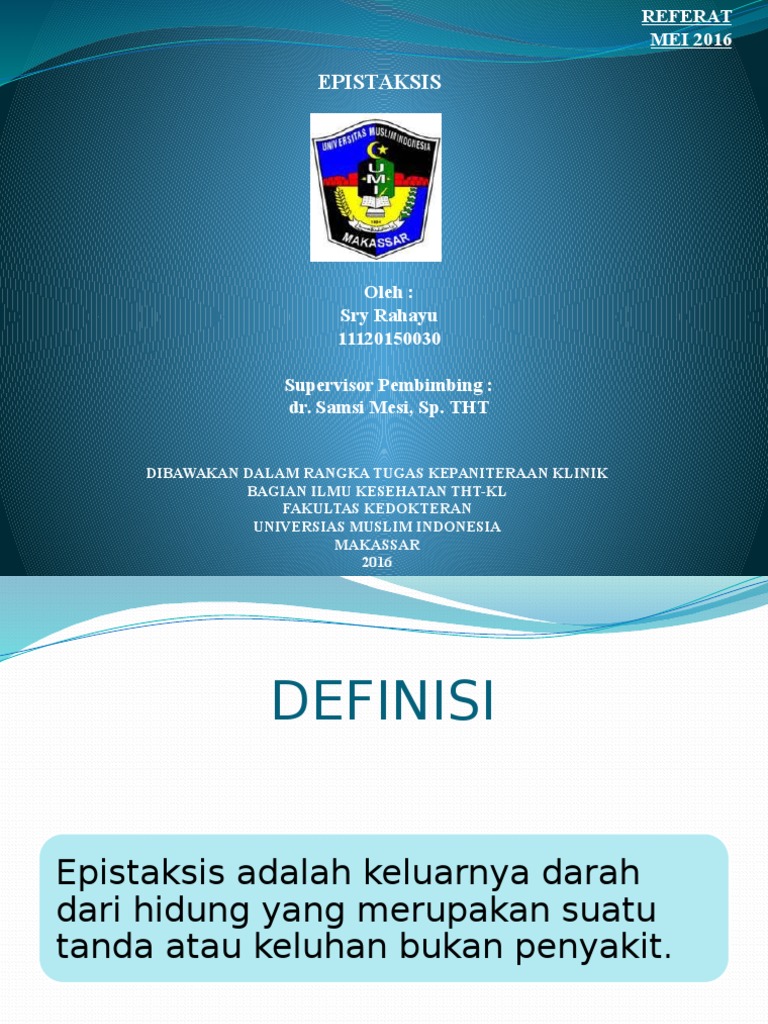 MENGENAL EPISTAKSIS | PDF