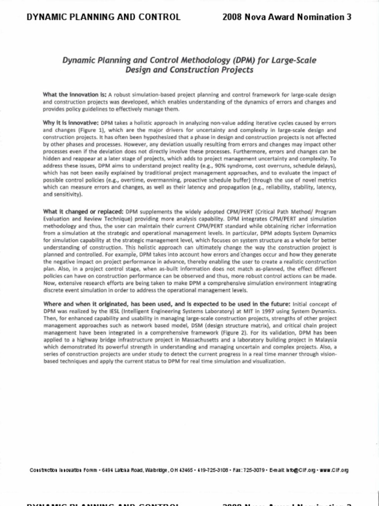 Dynamic Planning and Control | PDF