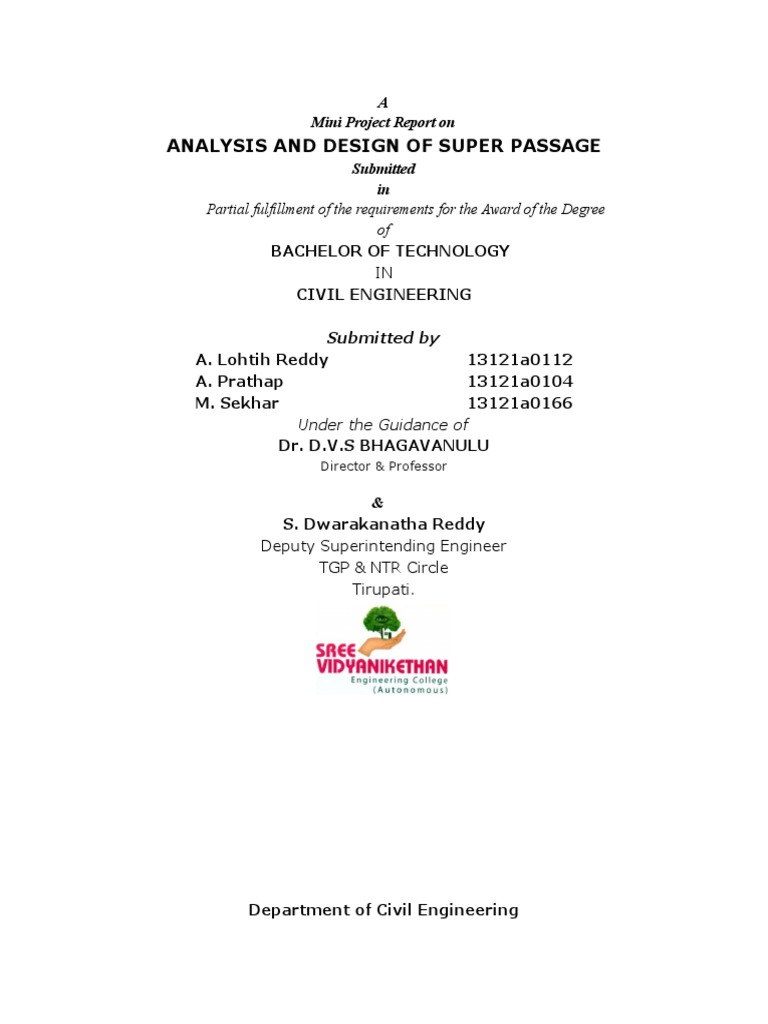 Report On Super Passage | PDF | Drainage Basin | Canal