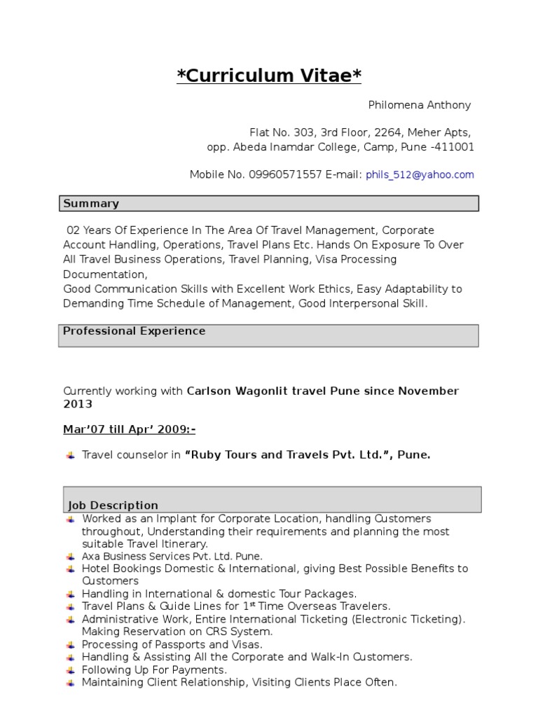 Curriculum Vitae : Axa Business Services Pvt. Ltd. Pune | PDF | Business