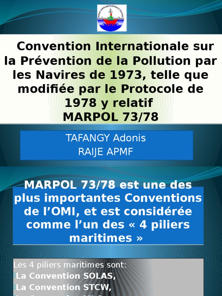 Présentation MARPOL Convention | PDF | Convention européenne des droits de l'homme | Port