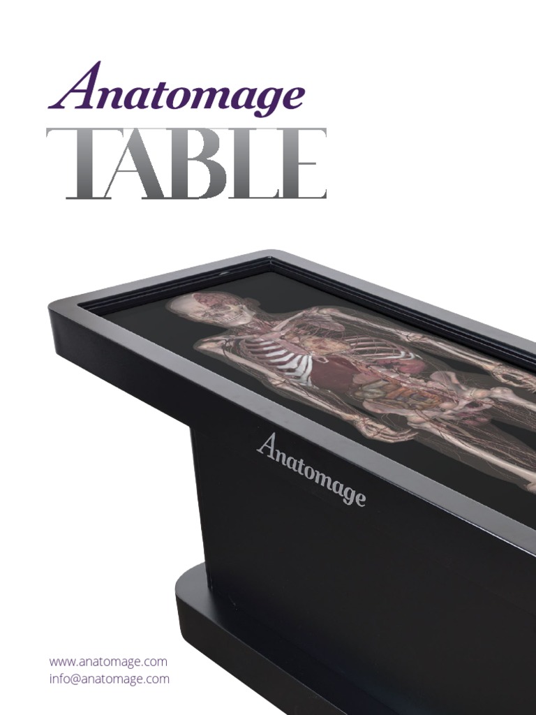 Anatomage Table Brochure 2015 - Version Ingles PDF | PDF