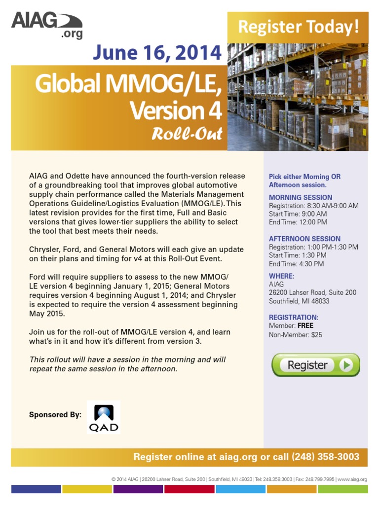 MMOG v4 Roll Out | PDF