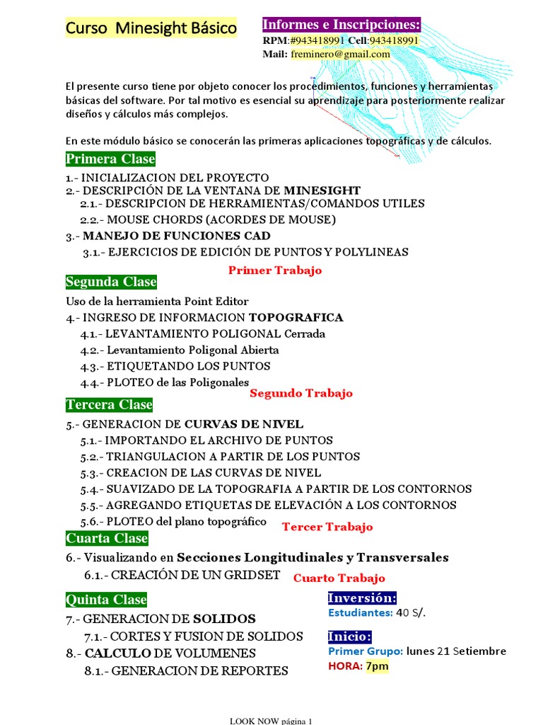 Curso Minesight Básico Estudiante | PDF | Informática | Software