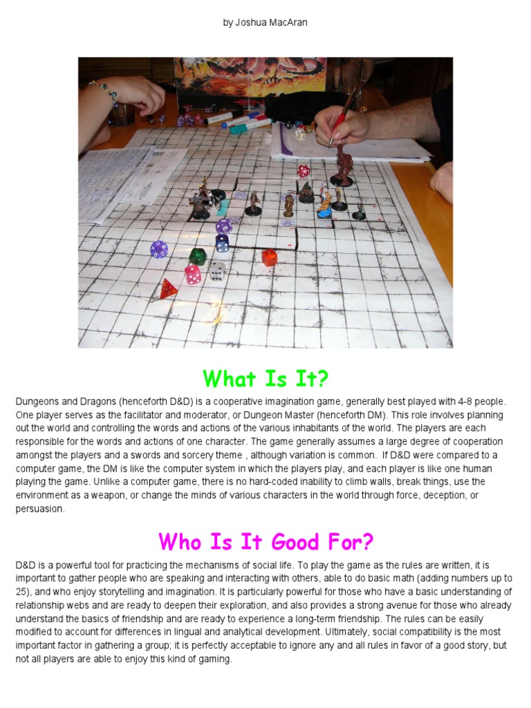 D&D: A Tool for Social Learning | PDF | Dungeons & Dragons | Psychology