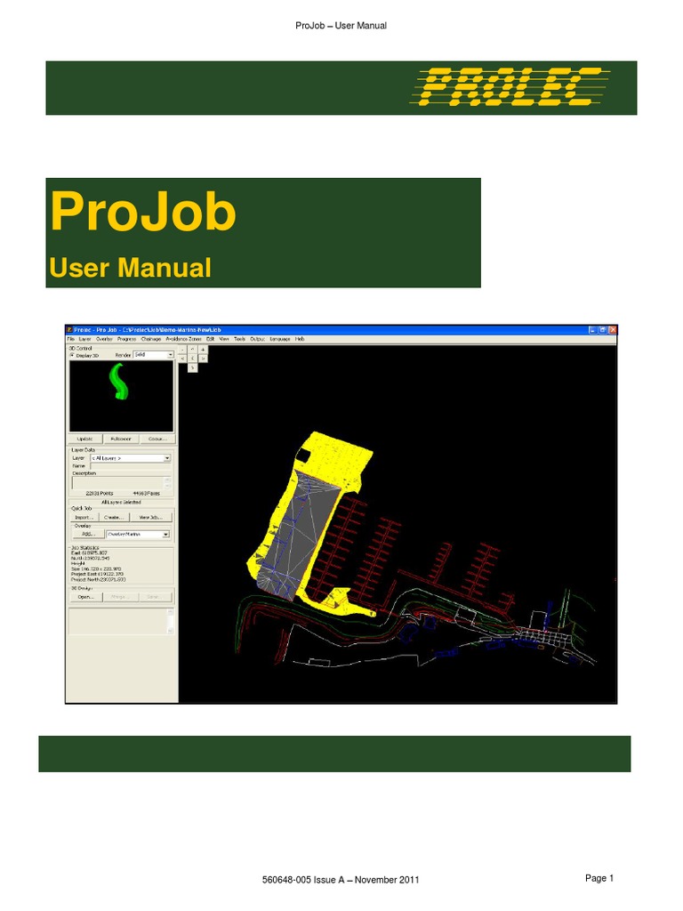 560648-005 Draft ProJob - User Guide Final Issue A | PDF | Comma Separated Values | File Format