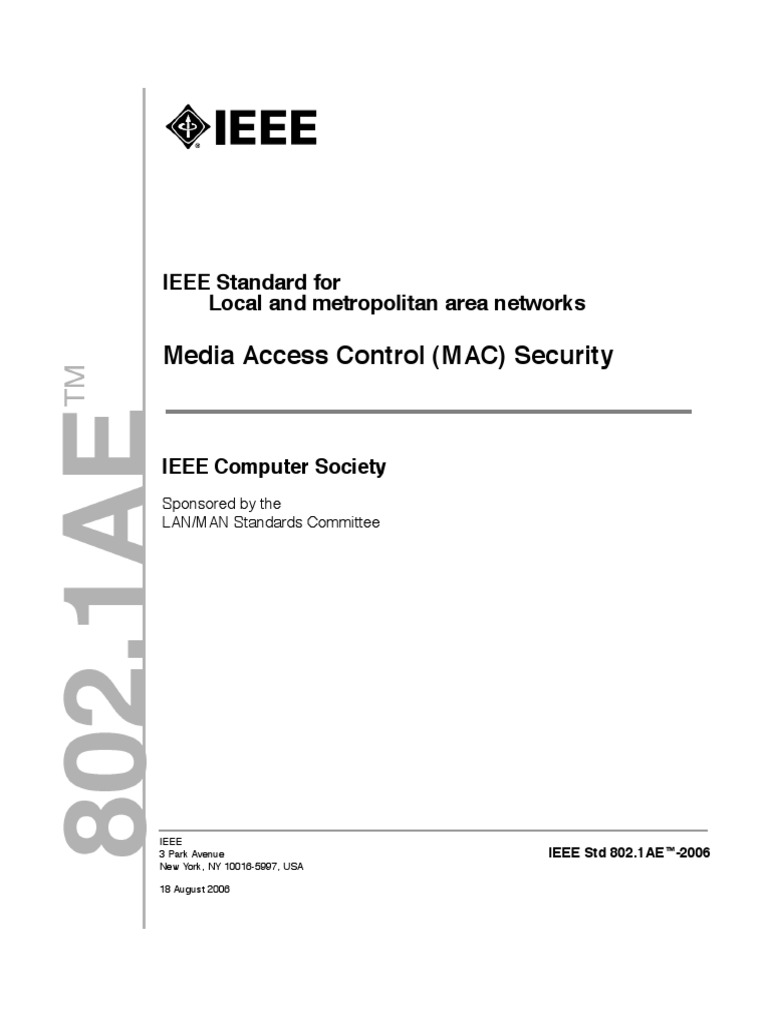 802 1ae-2006 | PDF | Computer Network | Communications Protocols