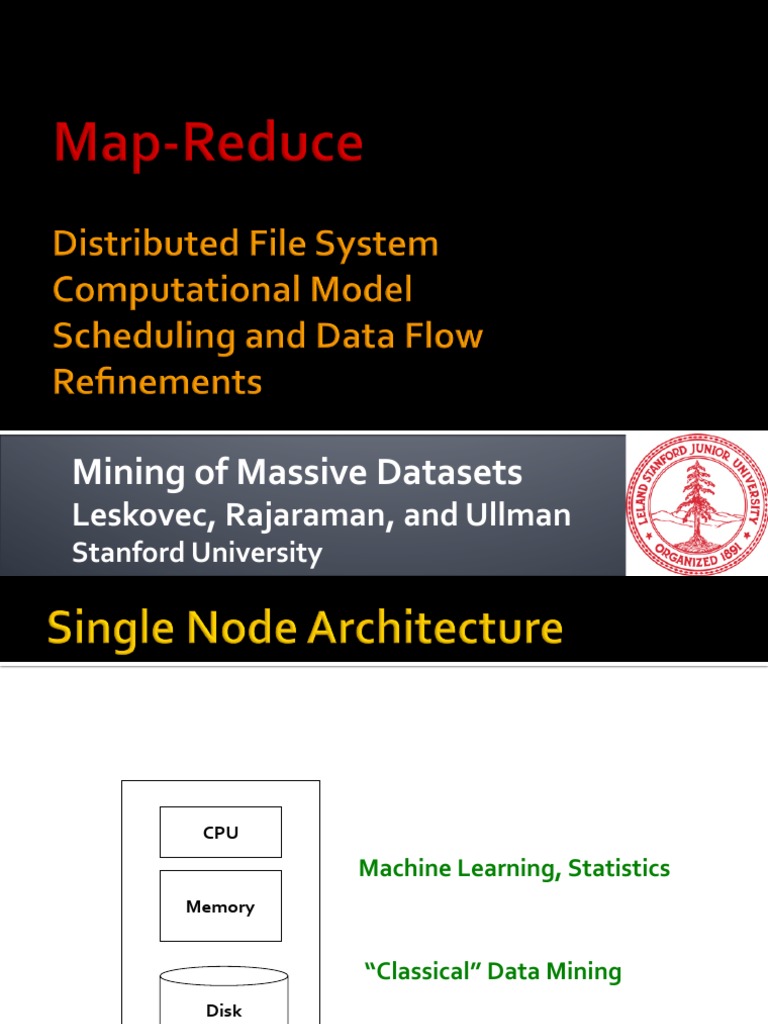 Mining of Massive Datasets: Leskovec, Rajaraman, and Ullman | PDF | Apache Hadoop | Computer ...
