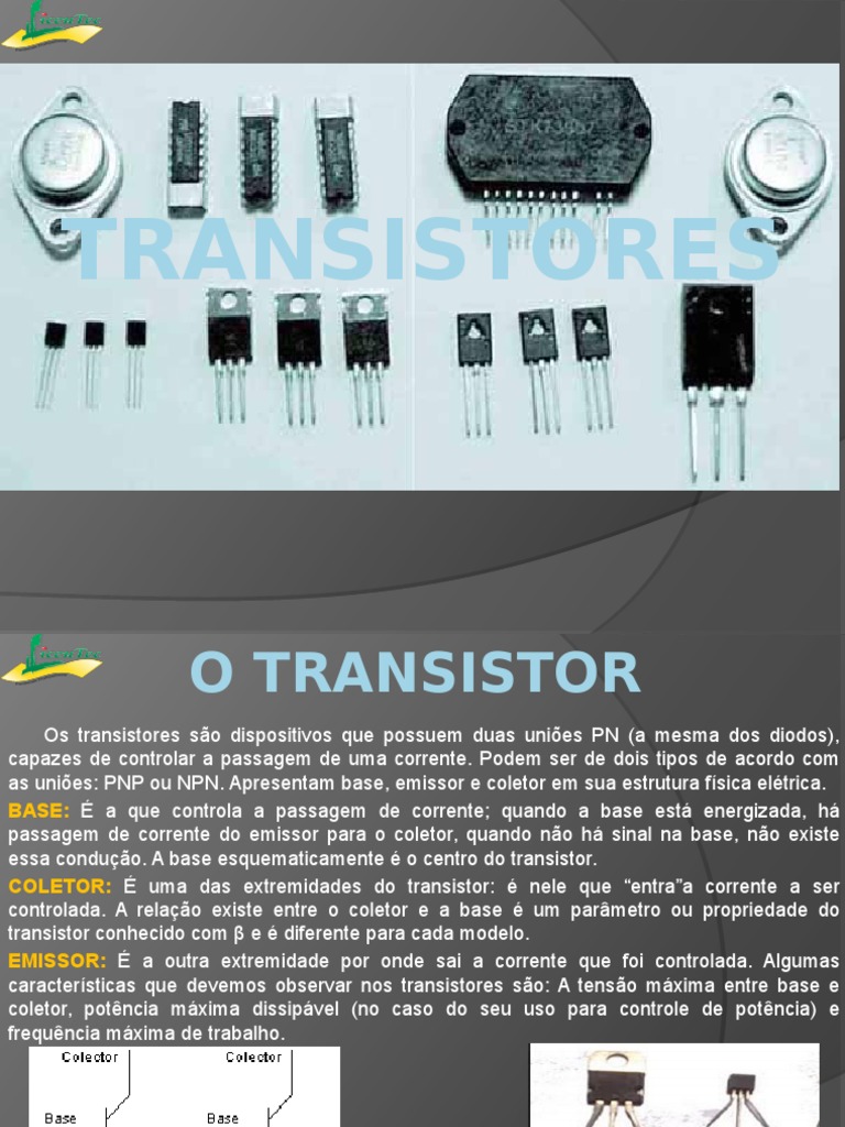 Transistores | PDF | Transistor | Eletromagnetismo