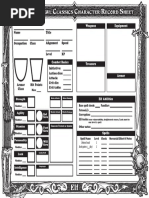 Rifts Character Sheet Fillable | PDF | Role Playing Games | Leisure