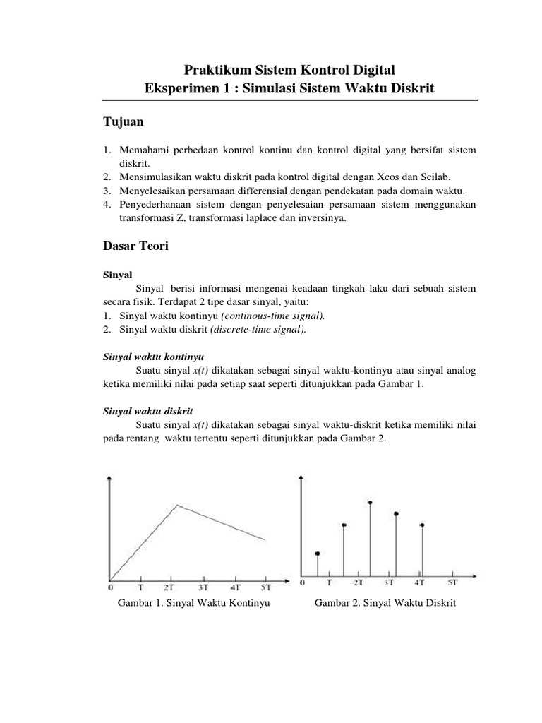 Simulasi Sistem Kontrol Digital Diskrit | PDF