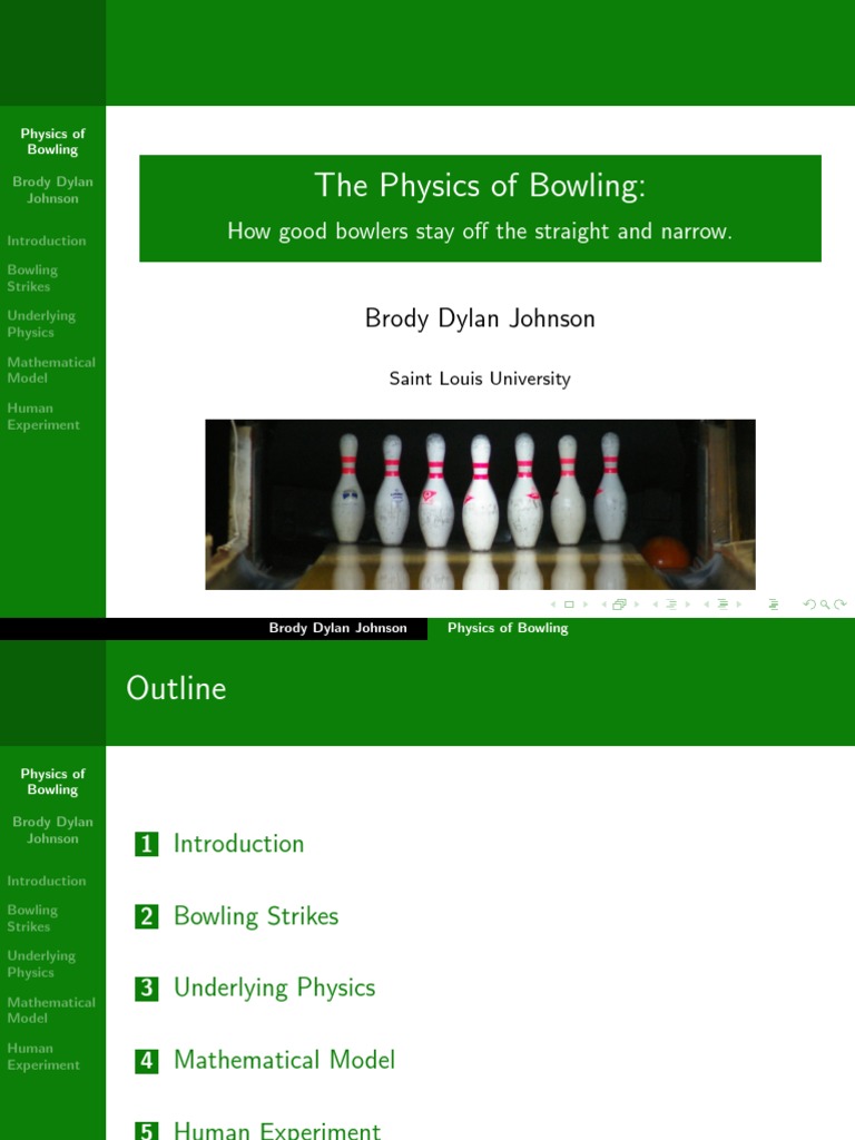 Bowling | PDF | Acceleration | Mathematical Model