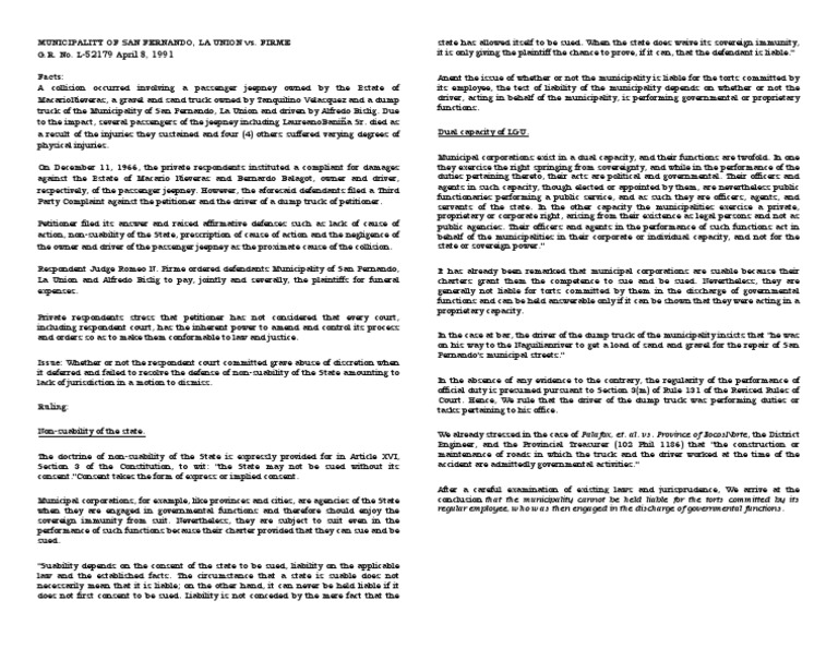 Dual Capacity of LGUs: Governmental vs Proprietary Functions and the ...