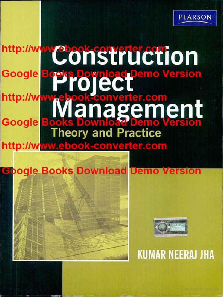 Construction Project Management by Kumar Neeraj Jha PDF | PDF