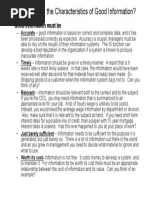 Characteristics of Useful Information | PDF | Career & Growth | Computers