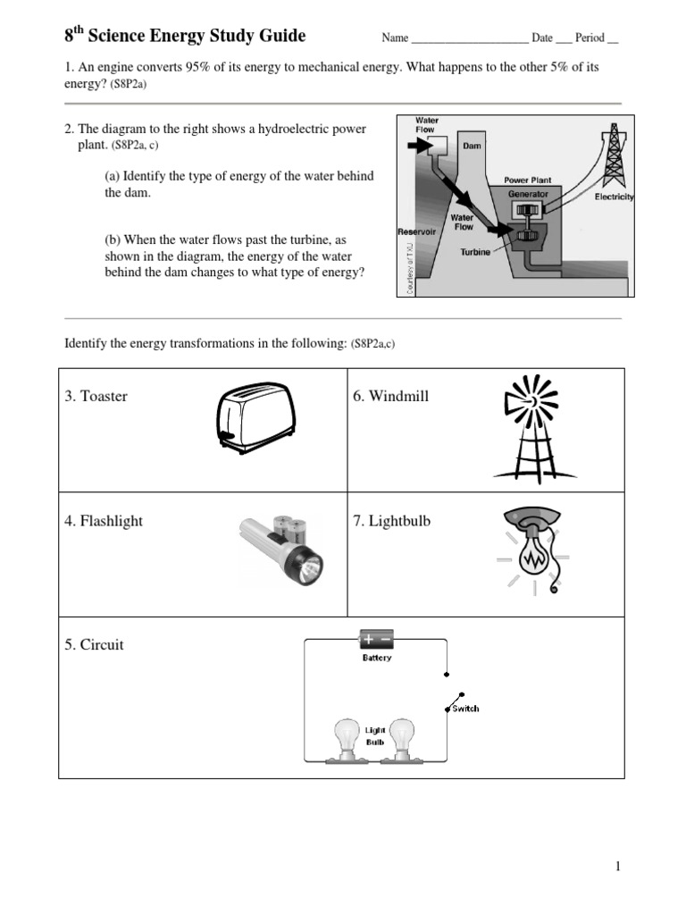 Energy Studyguide 2015 2016 | PDF | Heat | Heat Transfer