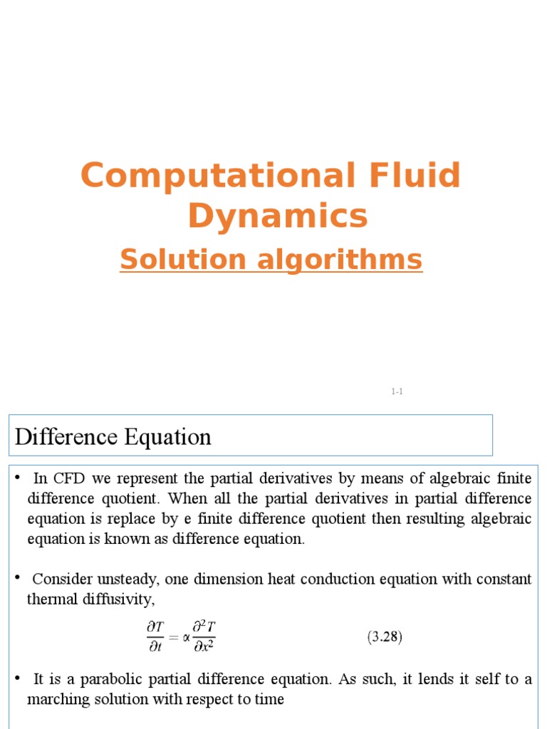 An In-Depth Guide to Computational Fluid Dynamics Solution Algorithms | PDF | Fluid Dynamics ...