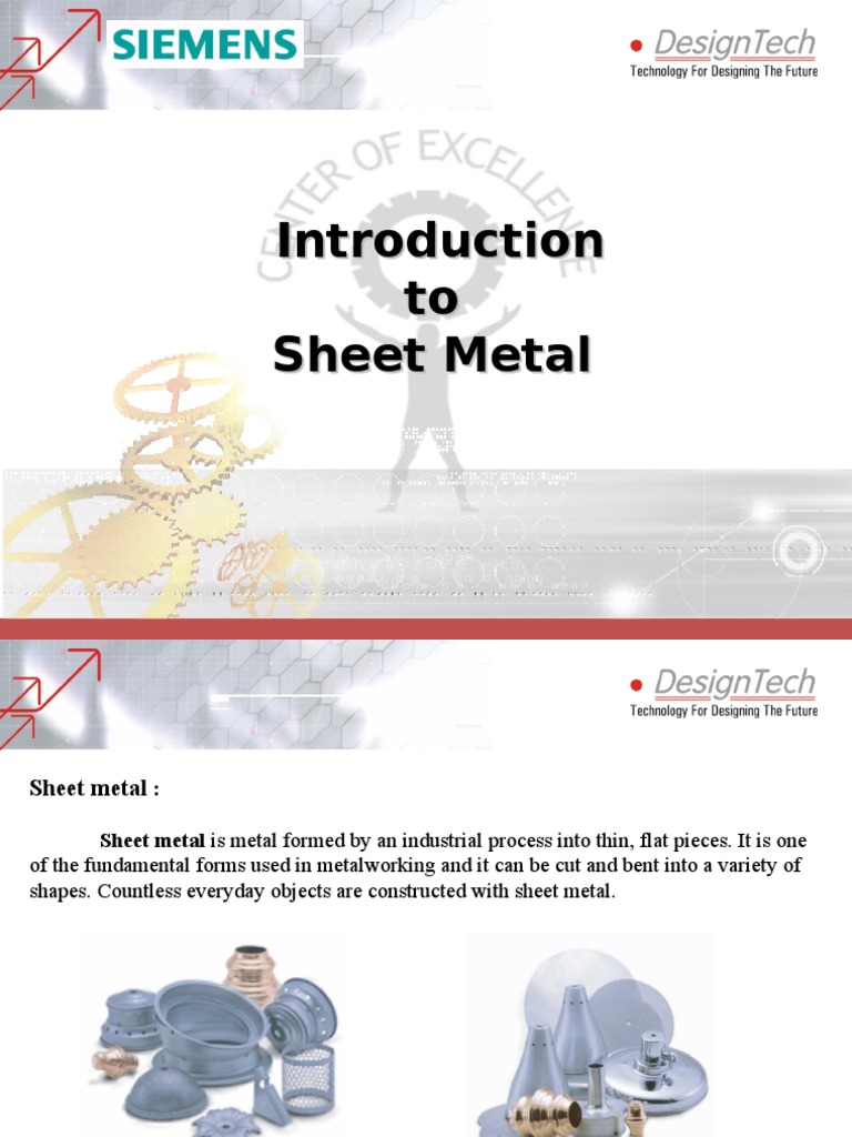 Sheetmetal Intro | PDF | Sheet Metal | Production And Manufacturing