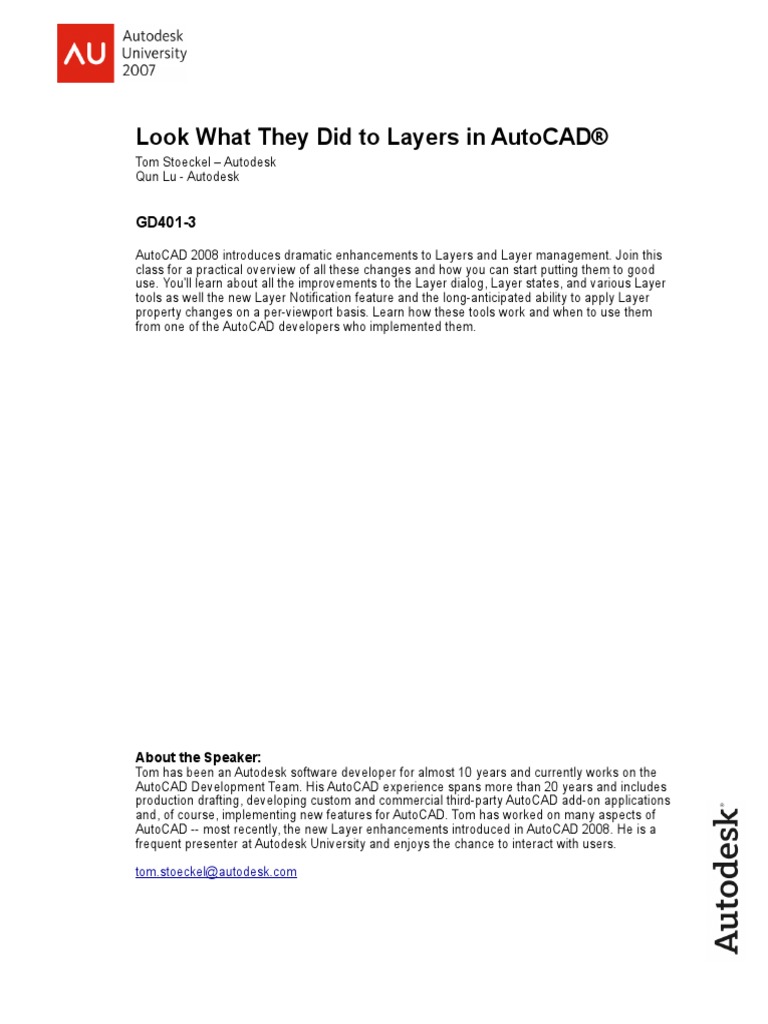 Improved Layering | PDF | Auto Cad | Autodesk