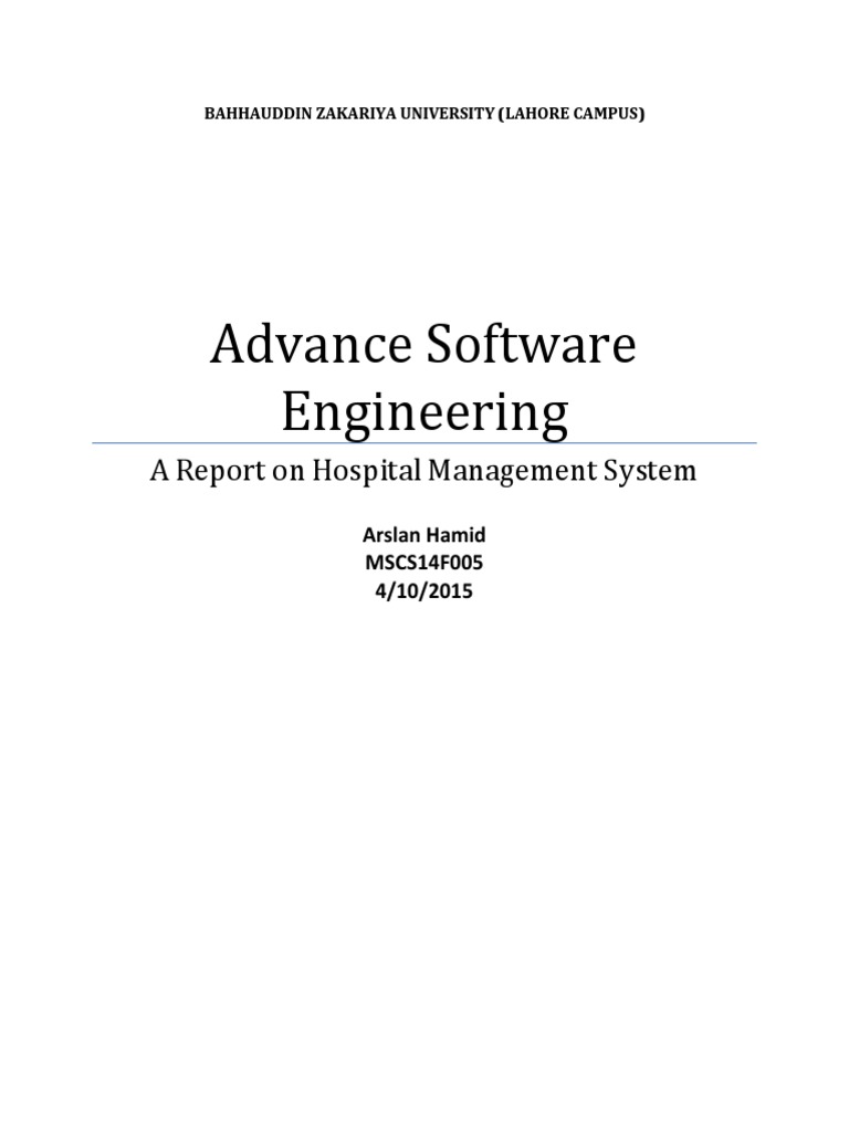 Hospital Management System Final | PDF | Component Based Software ...