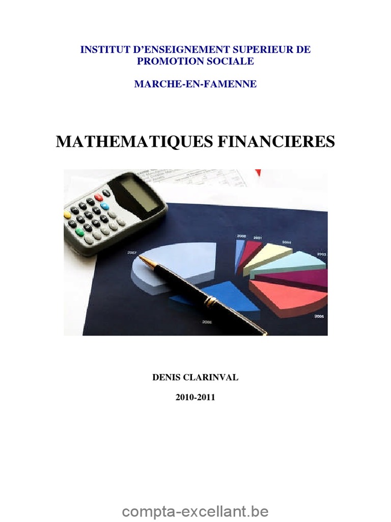 Mathematique Financiere PDF | PDF | Prêts | Actualisation