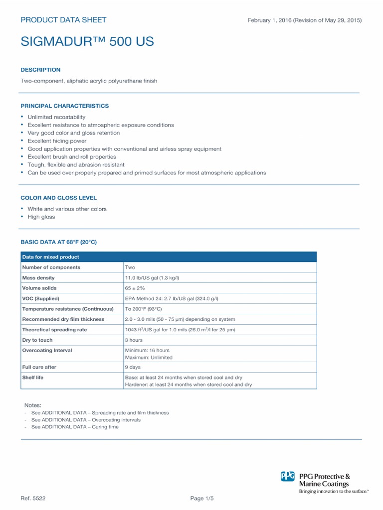 Sigmadur 500 Us | PDF