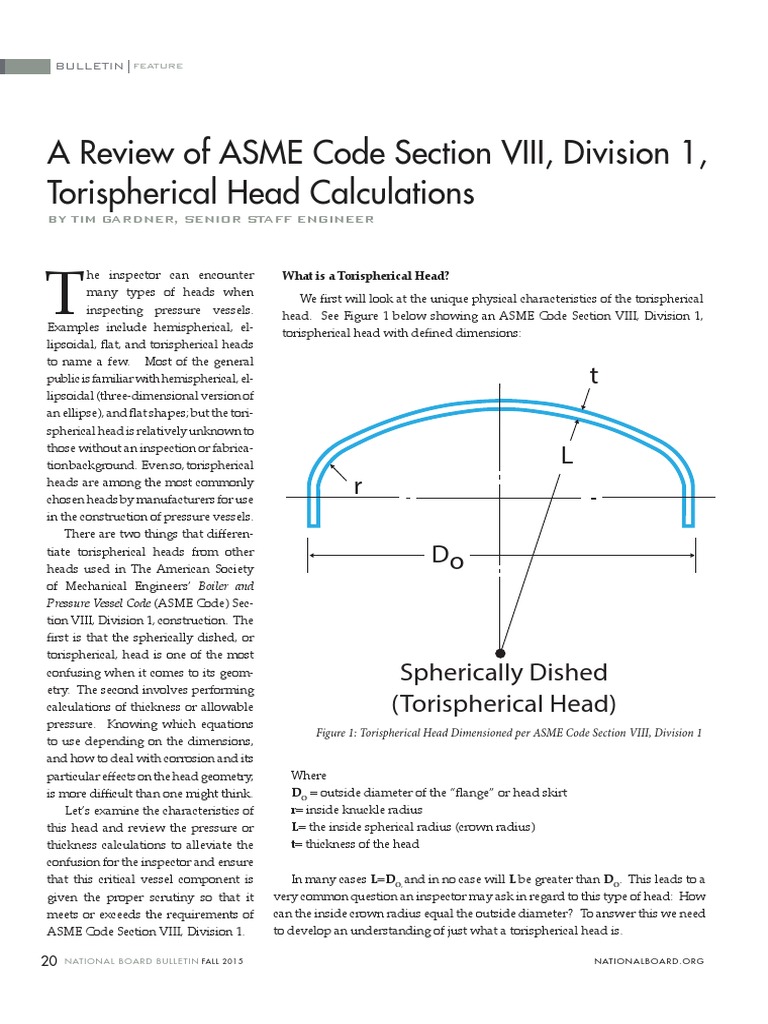 FA2015 Torispherical Head | PDF | Sphere | Corrosion