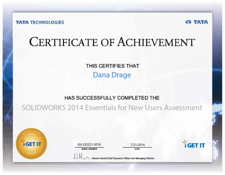 Solidworks Certificate | PDF