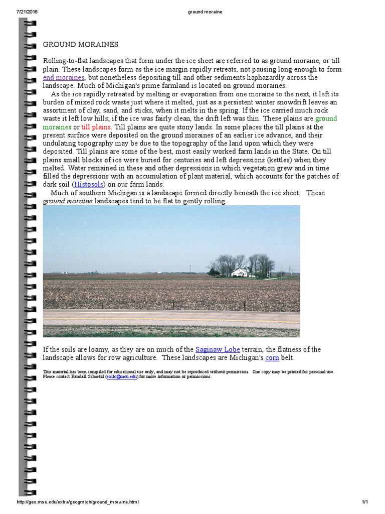 Ground Moraine | PDF