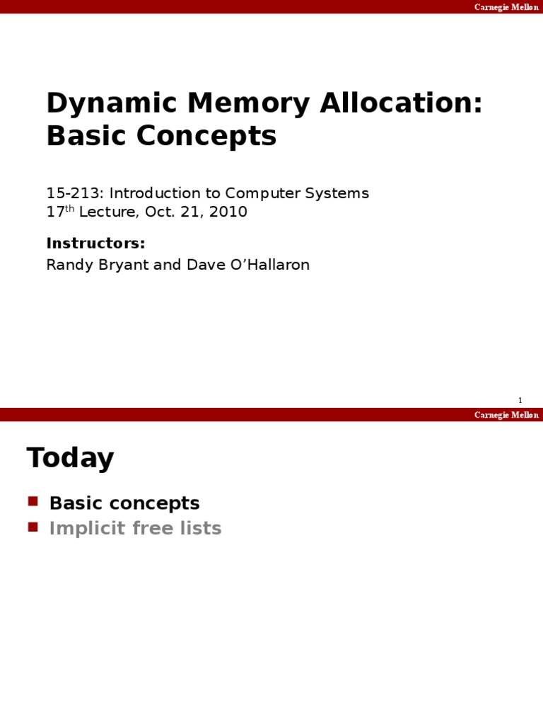 CS Students' Guide to Malloc | PDF | Pointer (Computer Programming) | Digital Technology