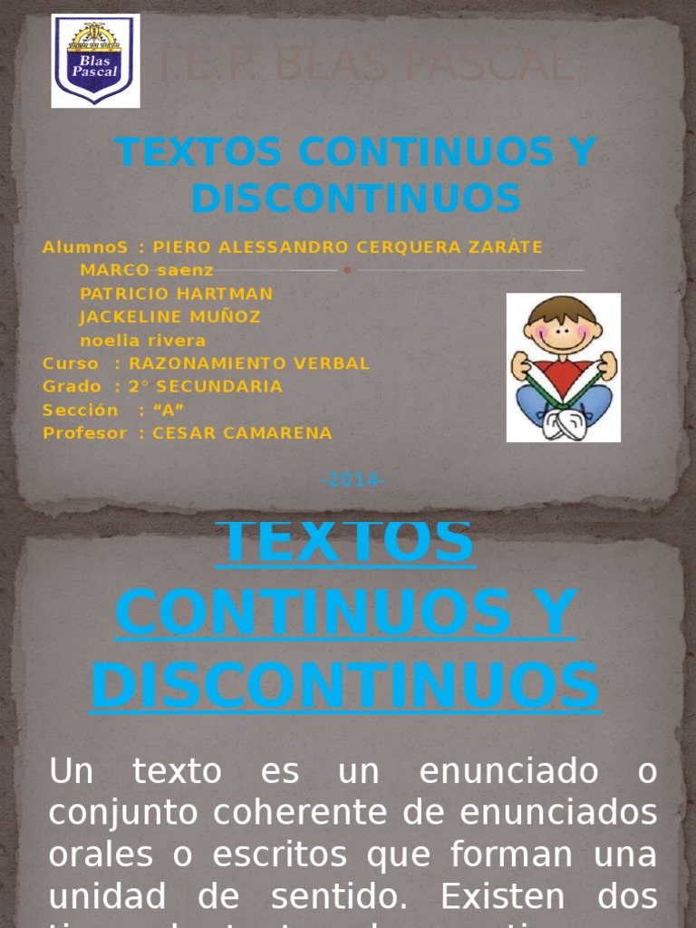 Textos Continuos | Comprensión | Información | Prueba gratuita de 30 ...