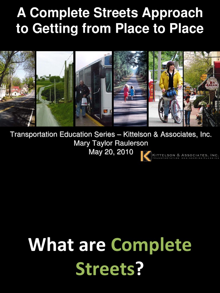 Complete Streets: Enhancing Urban Mobility | PDF | Suburb | Affordable ...