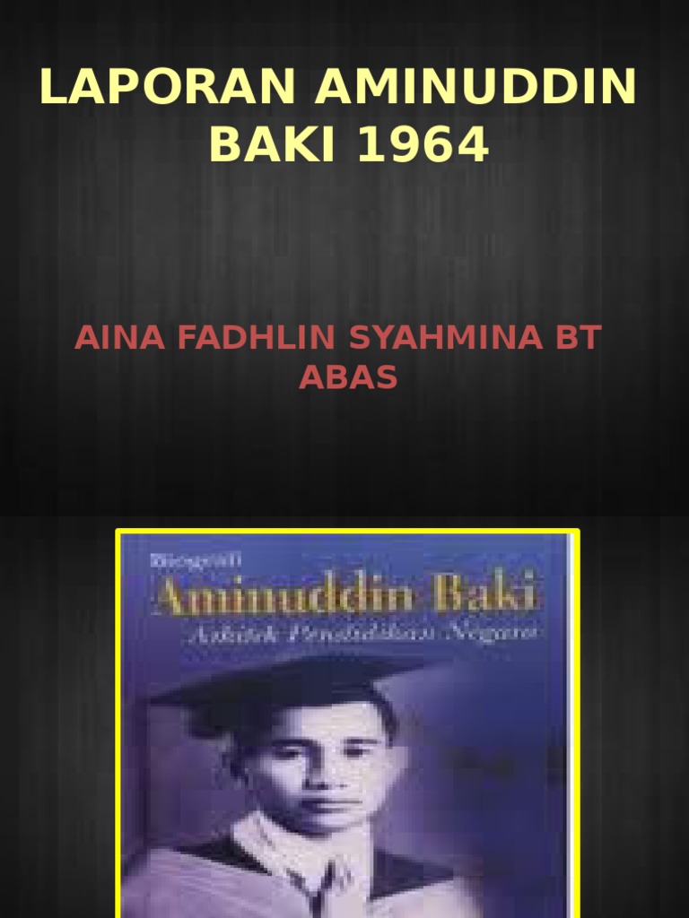 Laporan Aminudin Baki | PDF