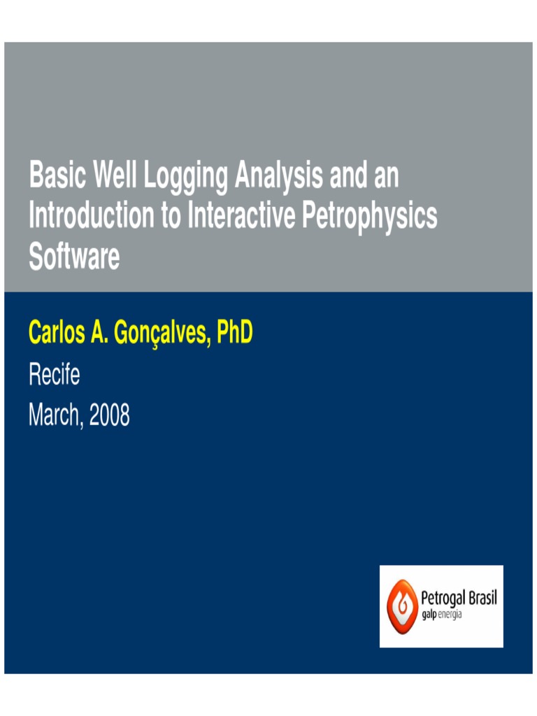 A Comprehensive Introduction to Well Logging Analysis and Interactive ...